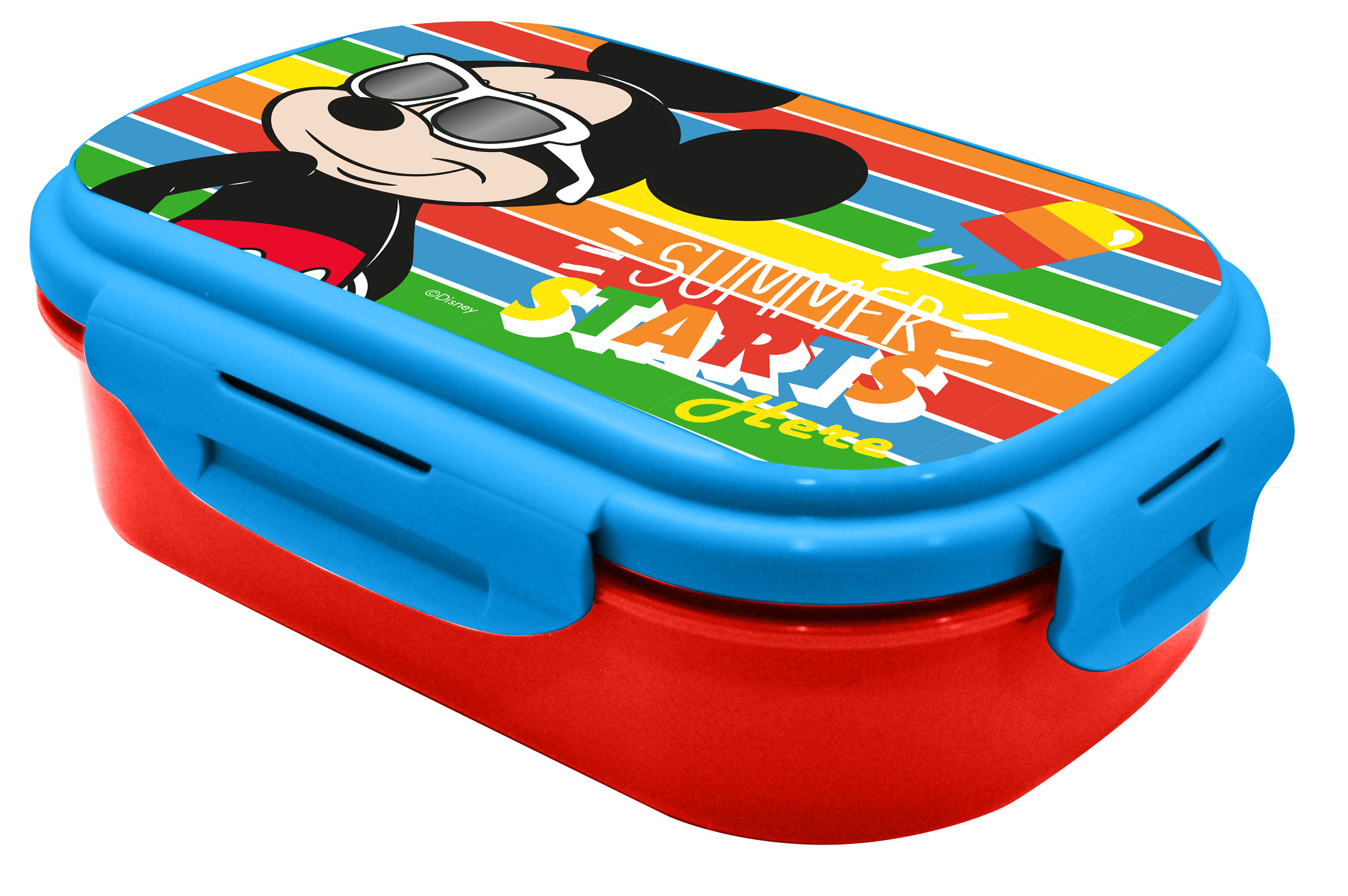 RECTANGULAR LUNCH BOX WITH CUTLERY MICKEY – Kids Licensing