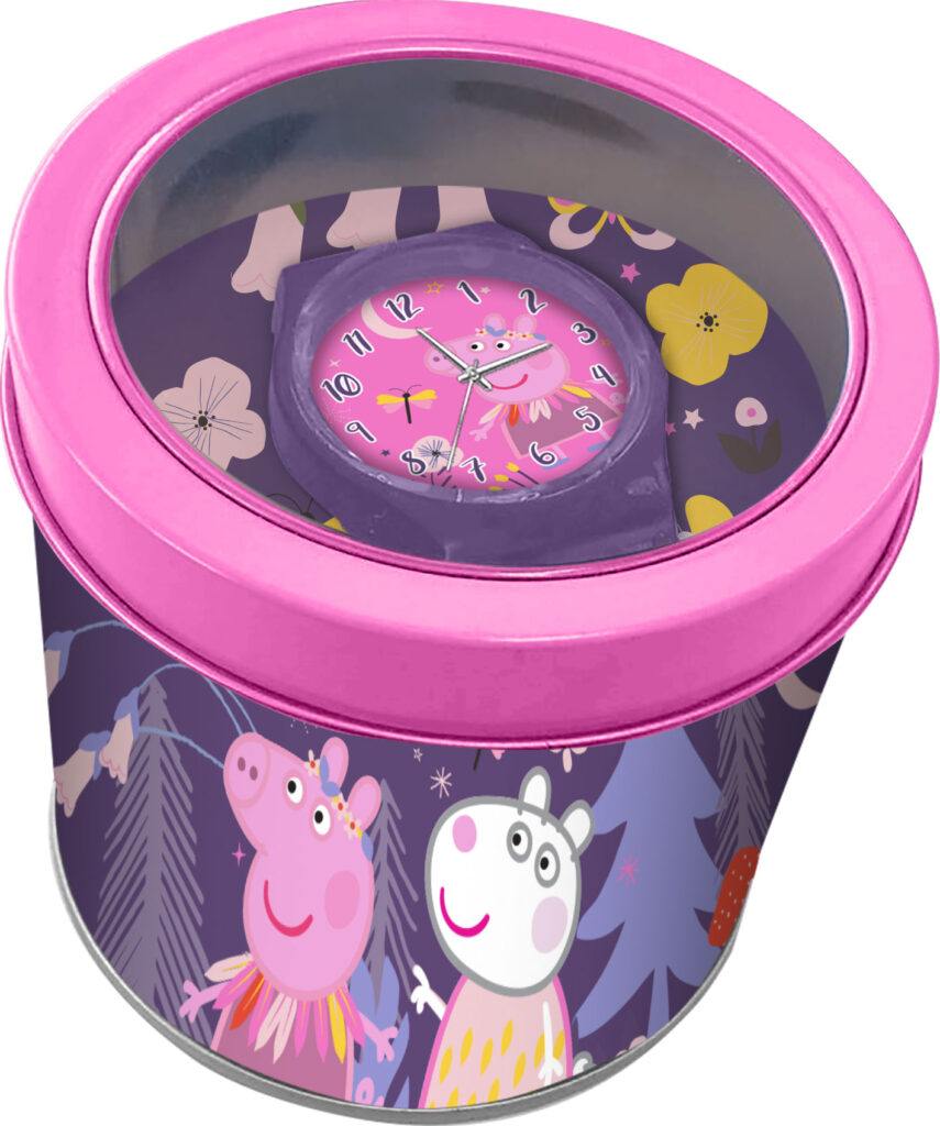 ANALOG WATCH IN METAL BOX PEPPA PIG – Kids Licensing